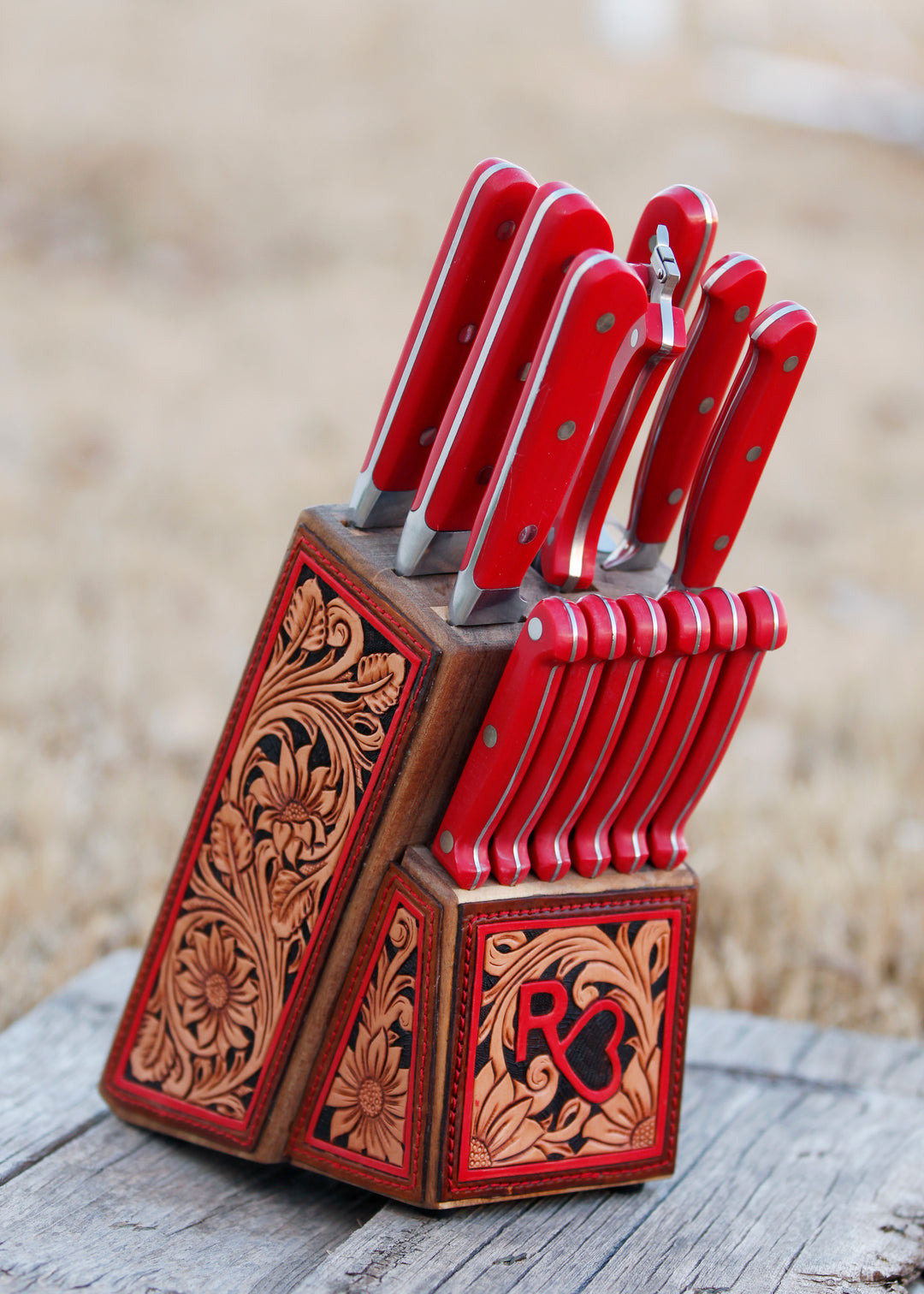 Semi-Custom Brand Knife Block – Broken J Designs